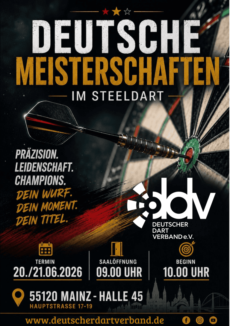 DDV German Masters & Deutsche Meisterschaften 2026 » Deutscher Dart ...